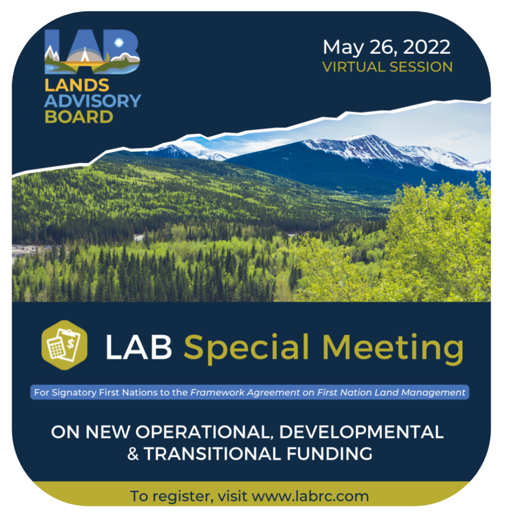 LAB Resolutions • First Nations Land Management Resource Centre (RC)